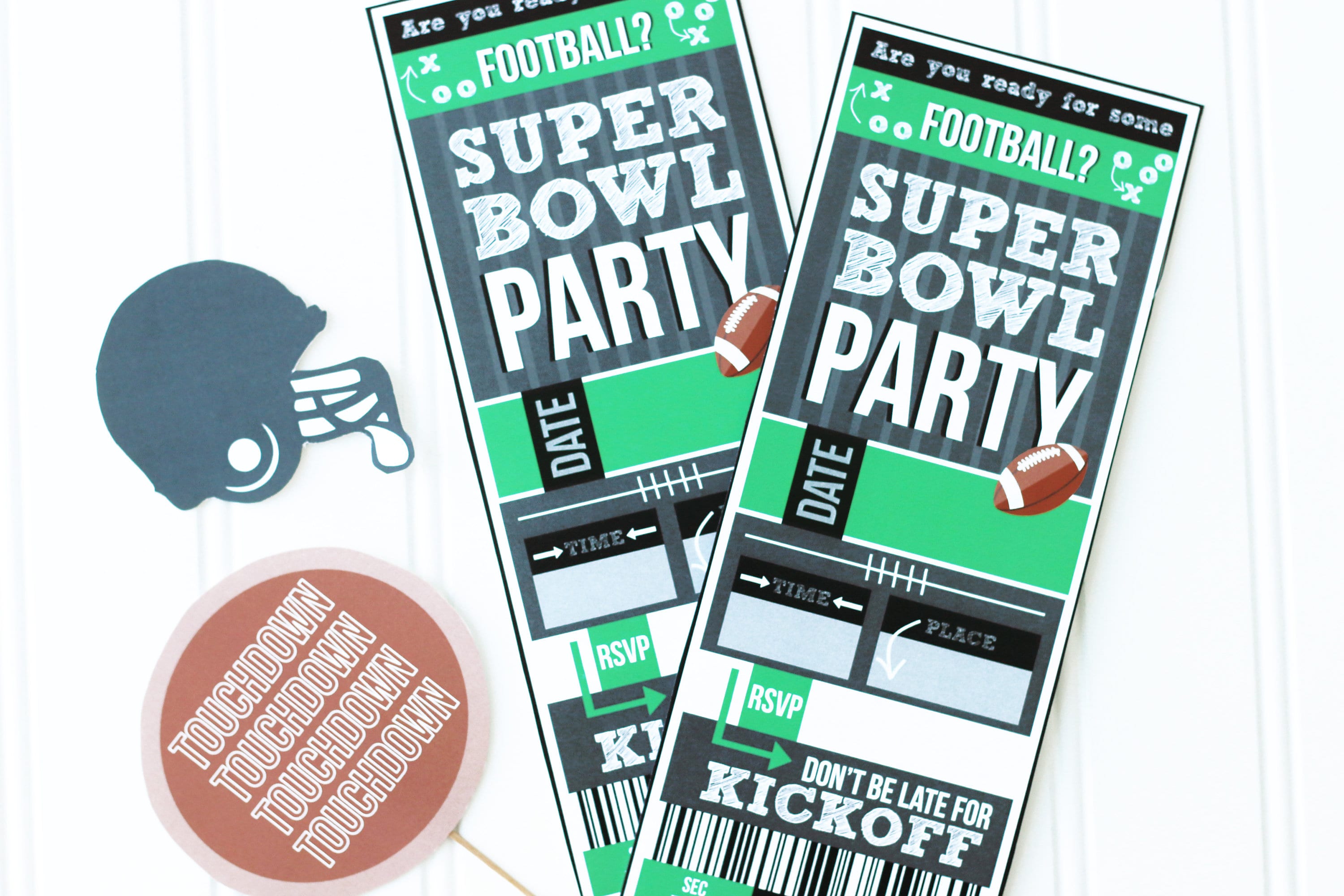 Super Bowl Party Pack, Instant Download, Party Banner, Football Bingo ...