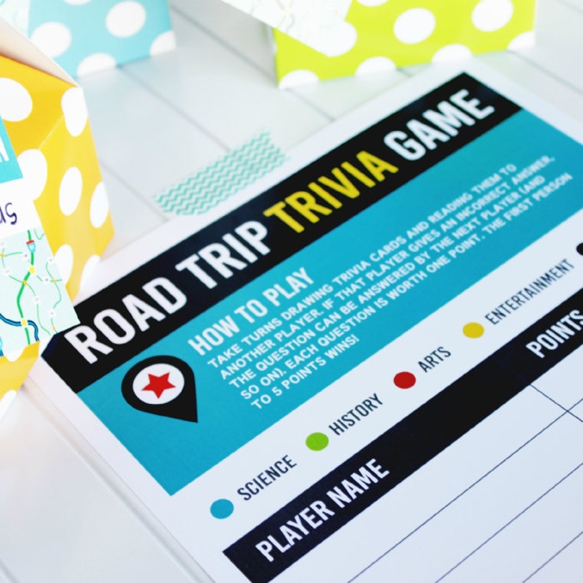 Road Trip Adventure Box, Road Trip Games, Road Trip Bingo, Road Trip ...