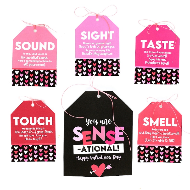 5 Senses Gift, Valentine's Day, Instant Download, Valentine's Gift ...