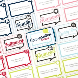 Communication Cards, Conversation Cards, Family Conversation Starters ...
