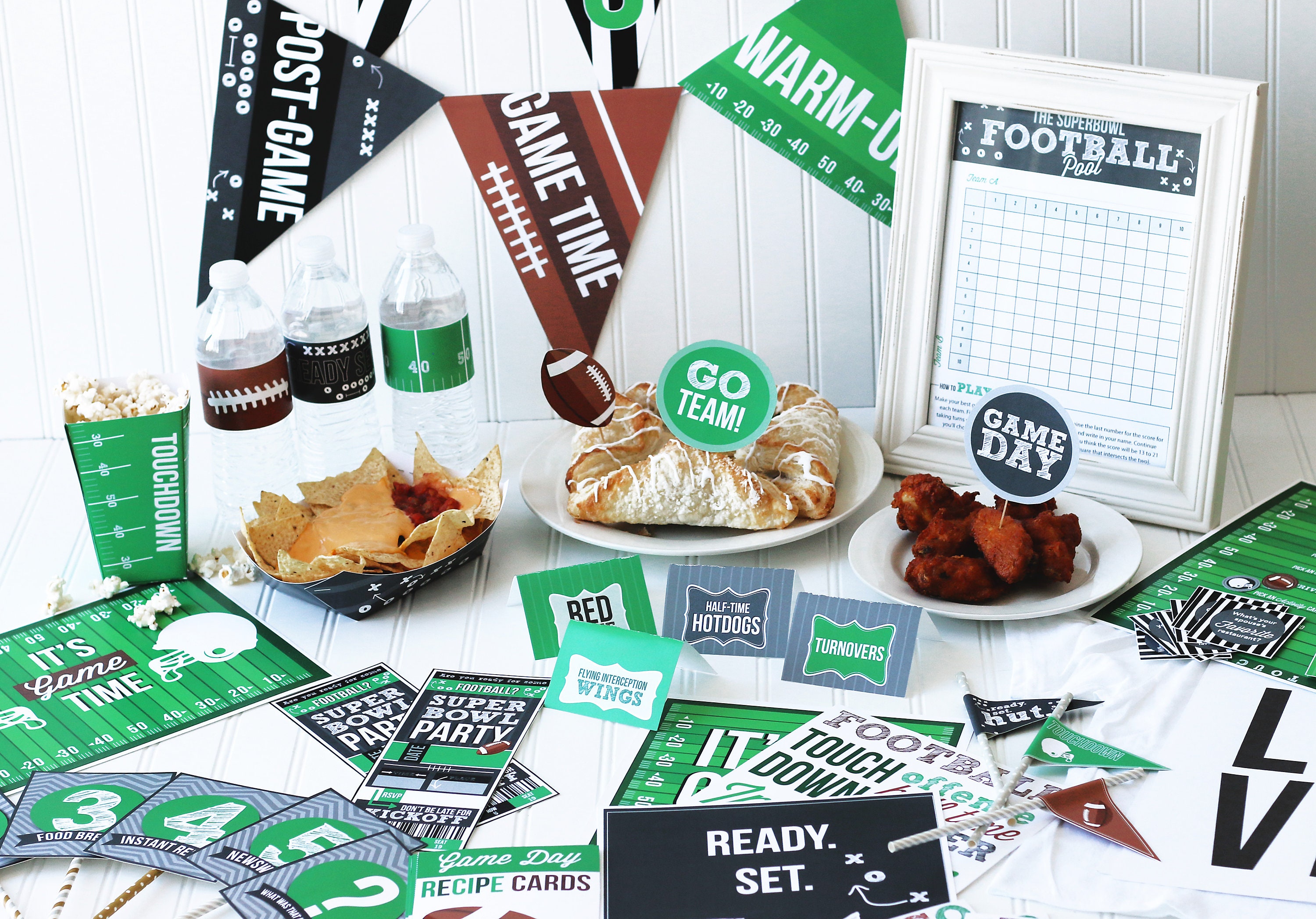 Super Bowl Party Pack Instant Download Party Banner - Etsy