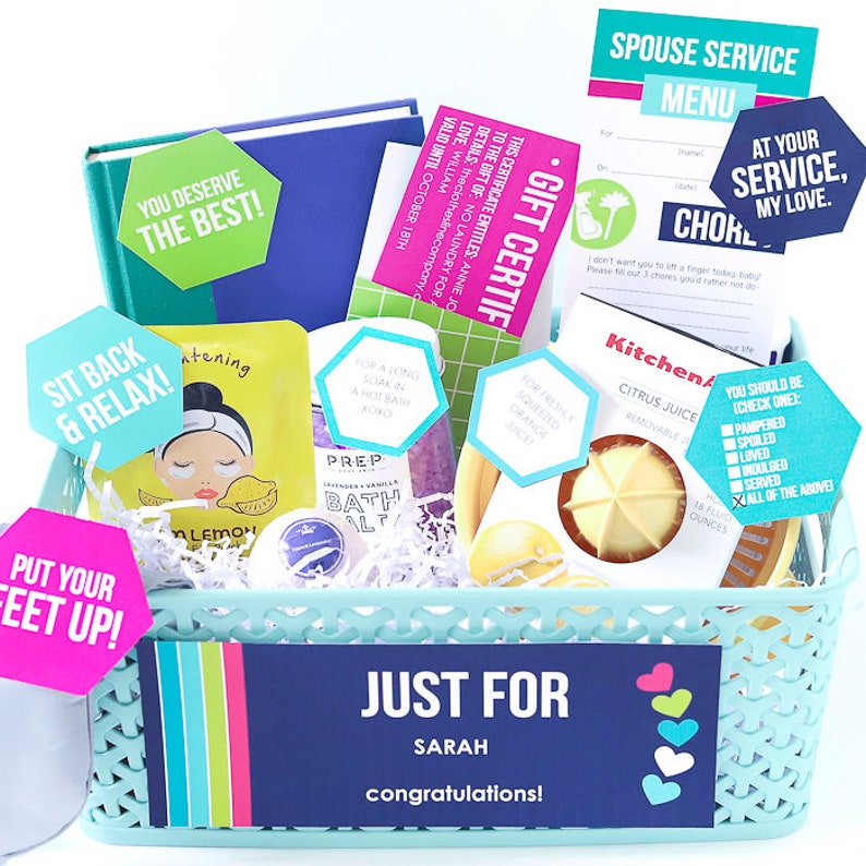 Acts of Service Gift Basket, Anniversary Gift, Gift for Him, Instant ...