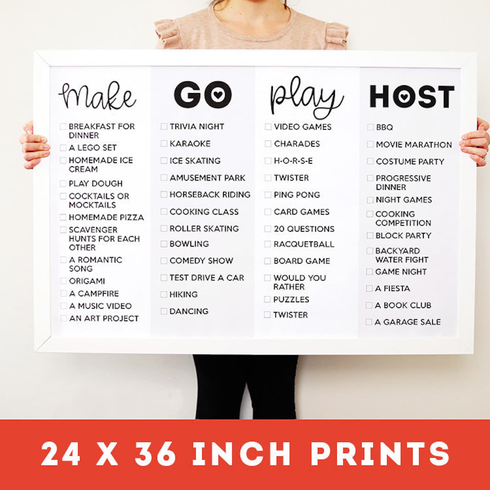 Bucket List for Couples Date Night Ideas Bucket List for - Etsy