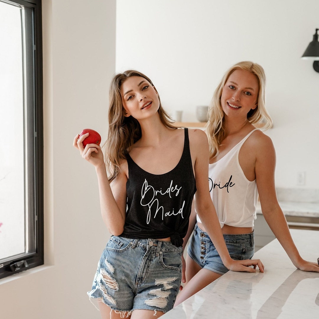 Bridal Party Tank/ Bridesmaids Gift/ Bachelorette Party Tank/ Bridal ...