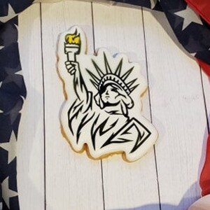 Lady Liberty Cookie Cutter and Stencil - Etsy