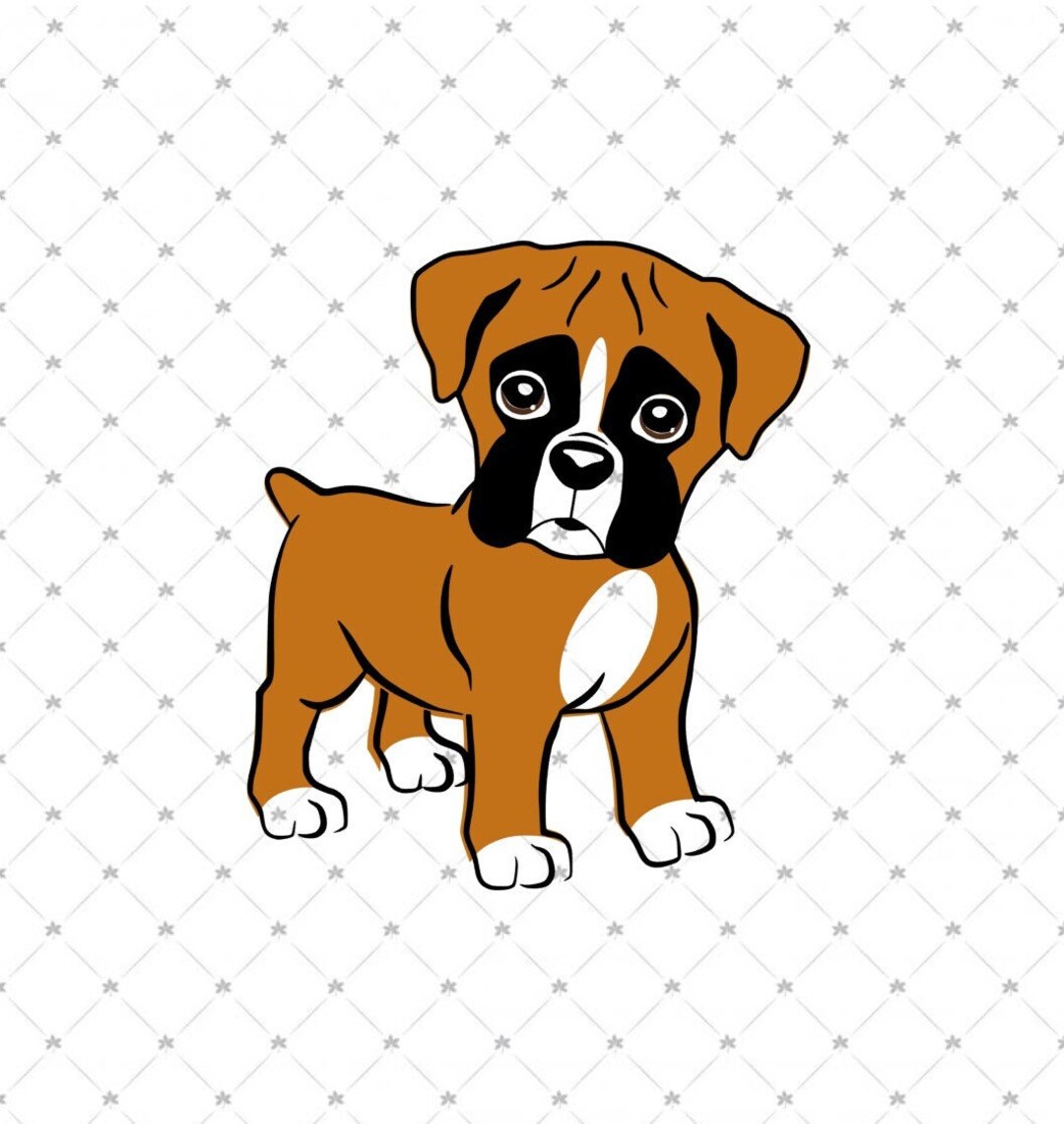 Boxer Dog Cookie Cutter and Stencil - Etsy