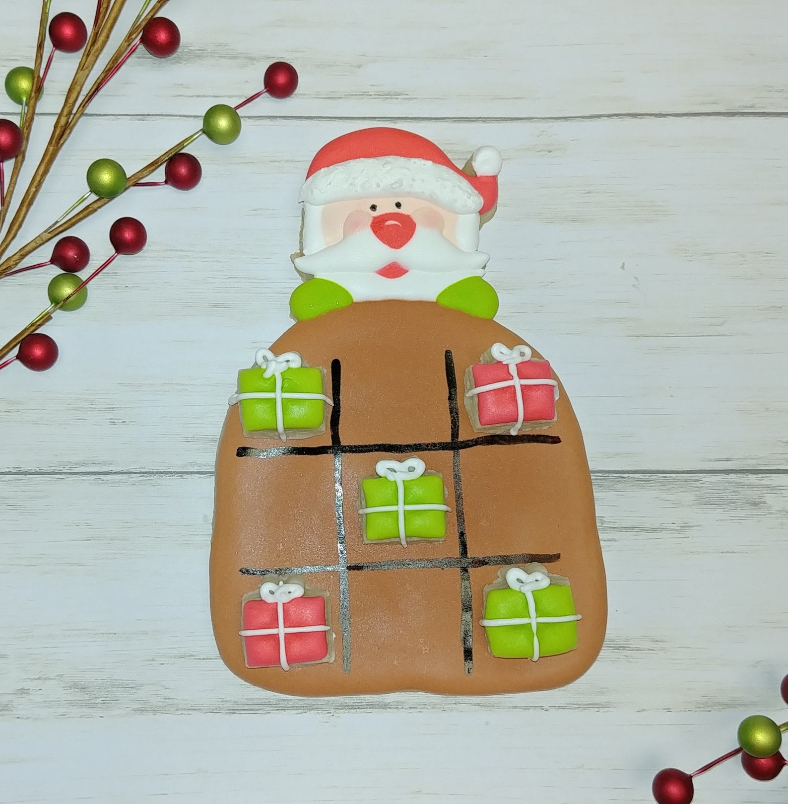 Santa Tic Tac Toe Cookie Cutter | Etsy