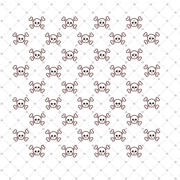 Skull and Crossbones Stencil - Etsy
