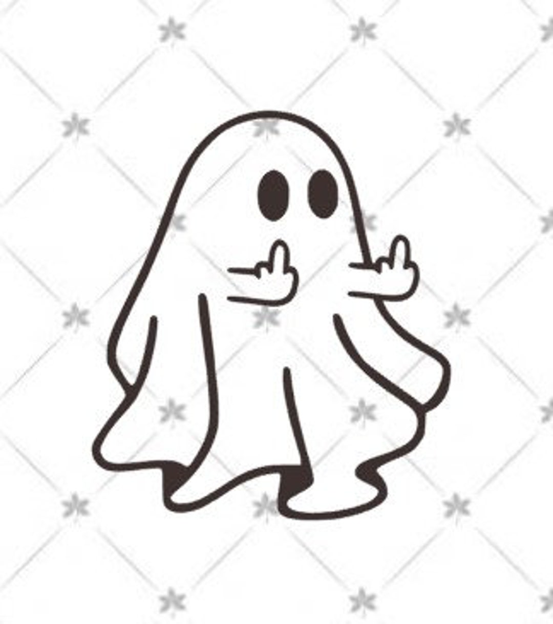 Ghost Middle Finger Digital Download Image - Etsy