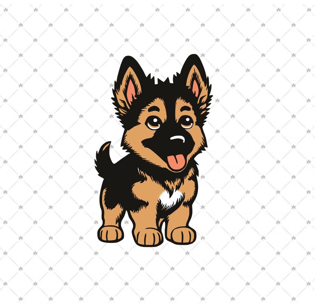 German Shepherd Dog Cookie Cutter and Stencil - Etsy