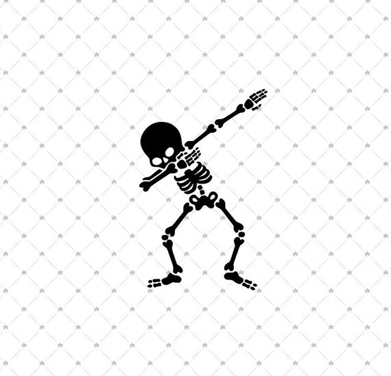 Dab Skeleton Silk Screen Cookie Stencil | Etsy