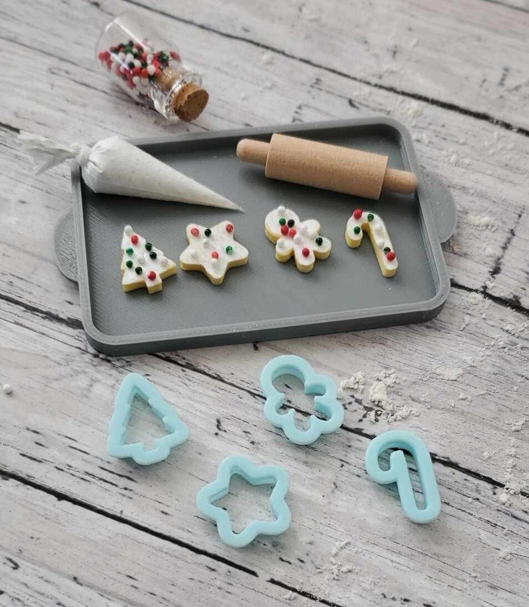 Miniature Elf Christmas Baking Set - Etsy