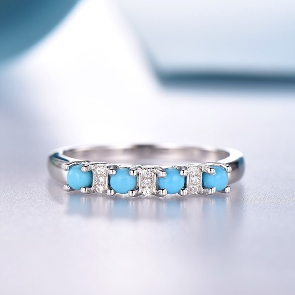 Turquoise Stack Ring - Etsy