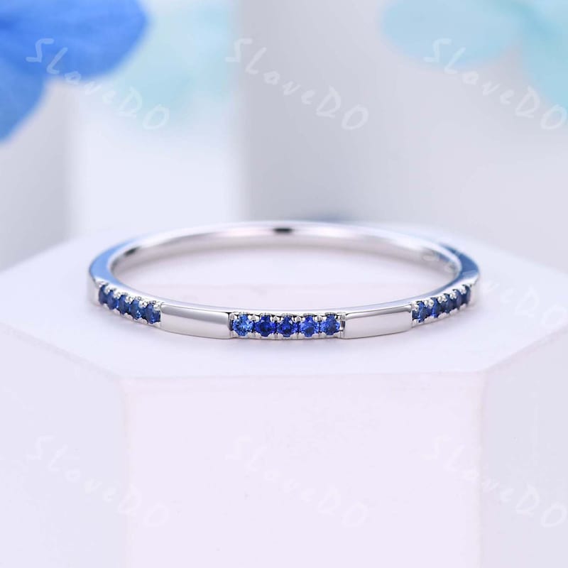 Sapphire Stack Ring - Etsy