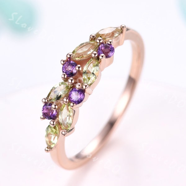 Amethyst and Peridot - Etsy