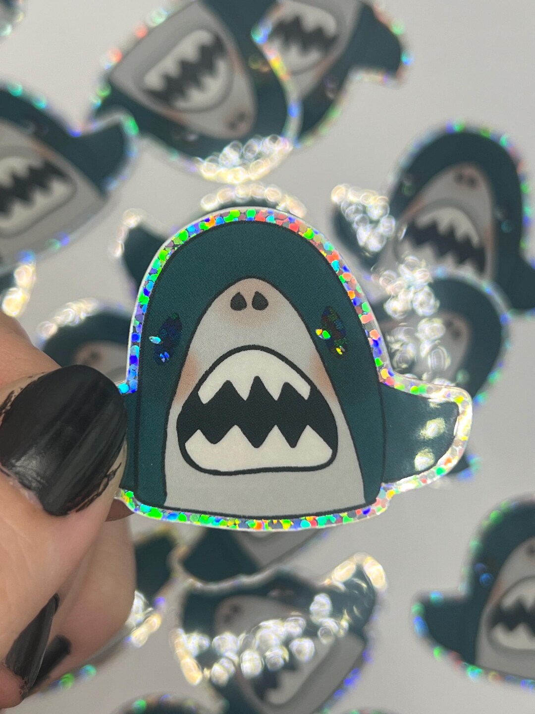 Chibi Jaws Sticker - Etsy