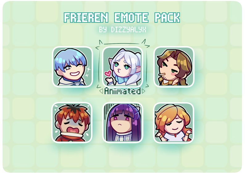 Frieren Emote Pack - Etsy