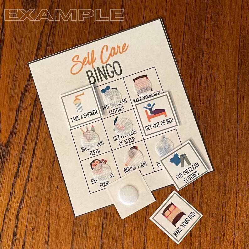 Self Care Bingo Cards and Task Tiles, Instant Digital Download - Etsy