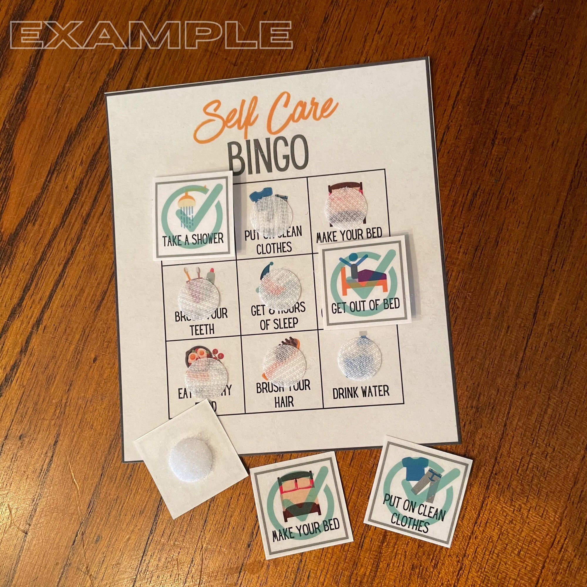 Self Care Bingo Cards and Task Tiles, Instant Digital Download - Etsy UK