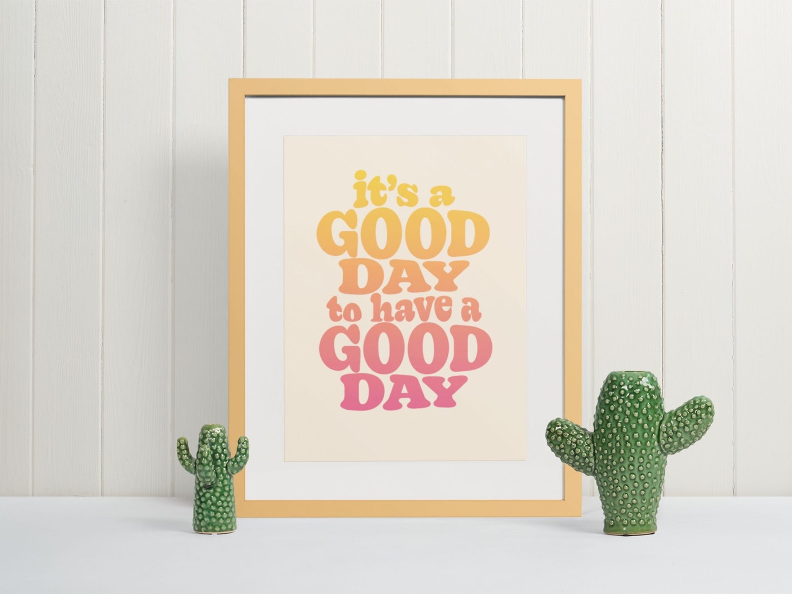 Positive Affirmation Wall Art, Good Day Quote, Printable Motivational ...