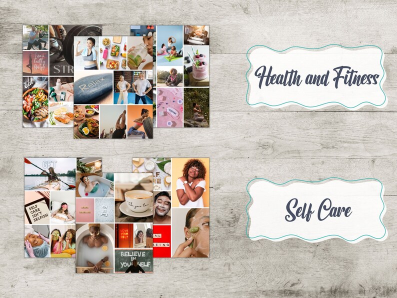 Vision Board Printables Kit: Photos, Affirmation Cards, and ...