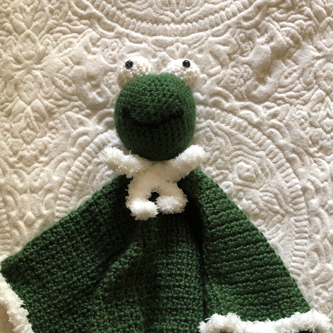 Crochet Frog Lovey/security Blanket for Babies. (deafblind Artist, See ...