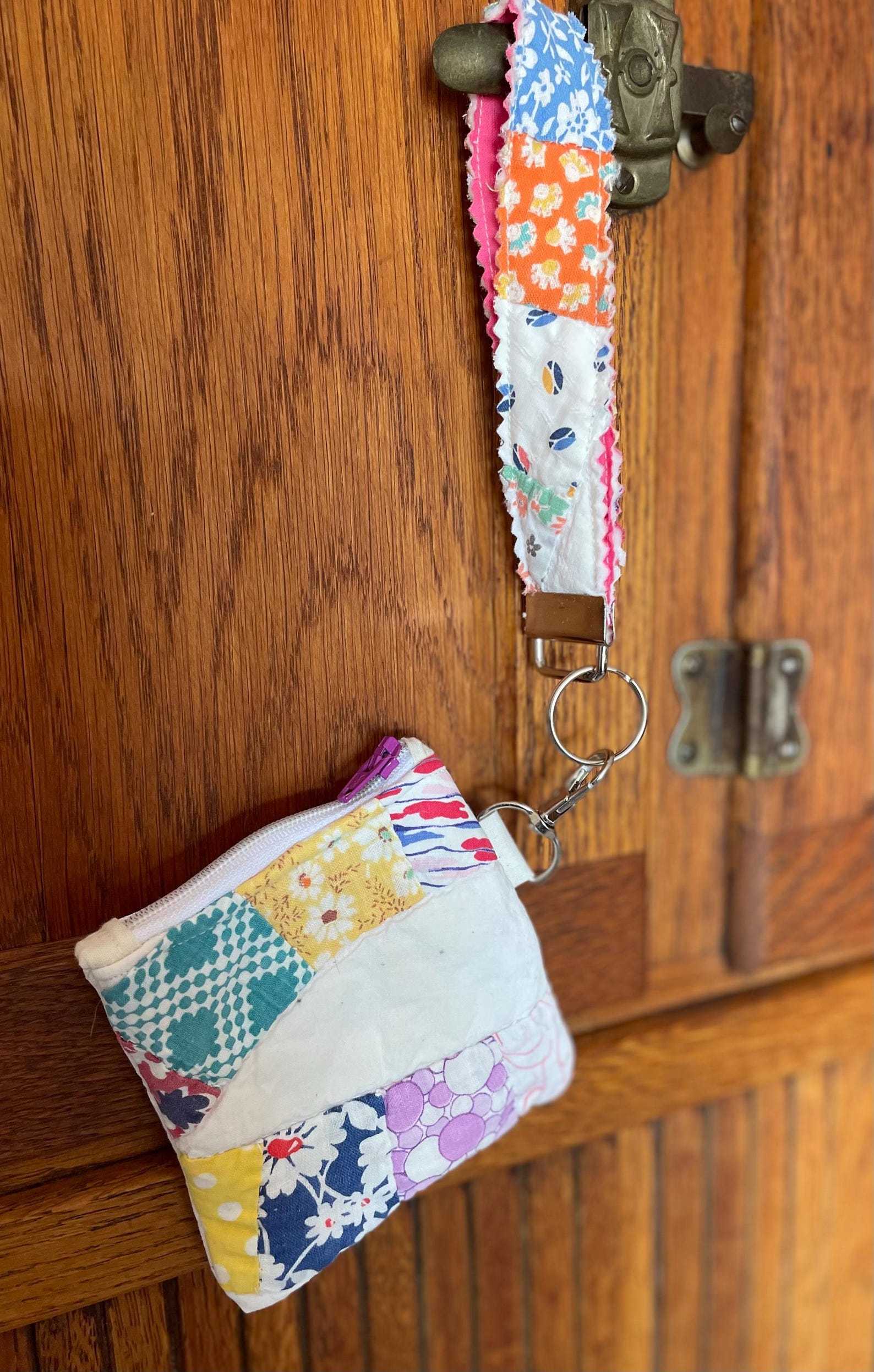 Key Fob With Small Zip Purse - Etsy