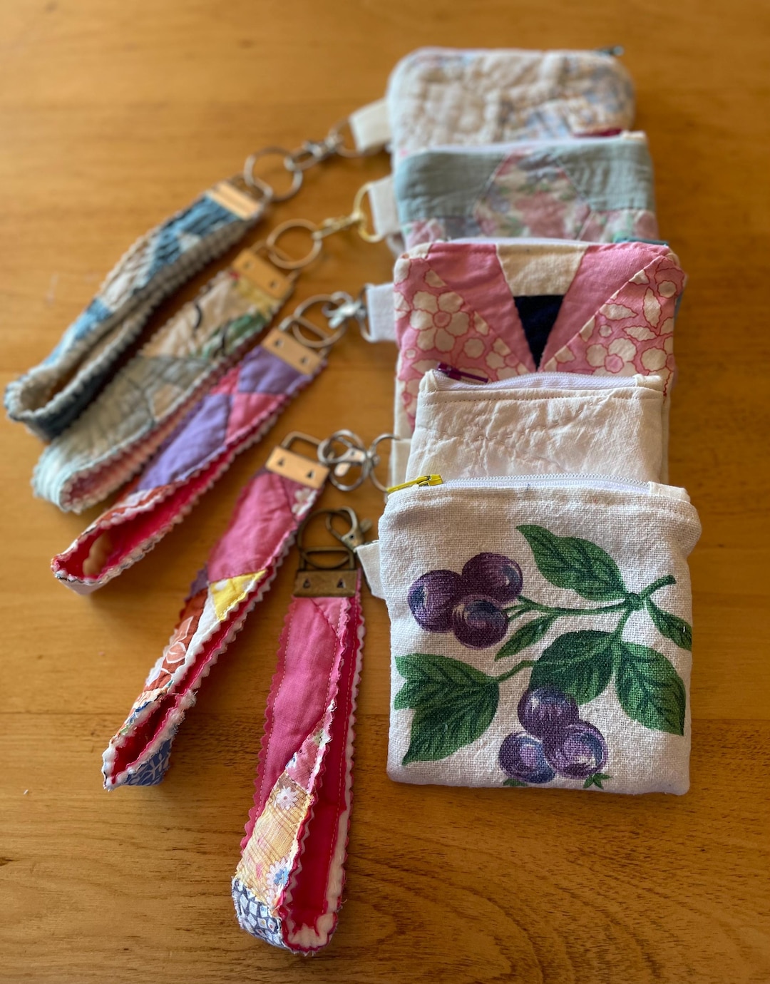 Key Fob With Small Zip Purse - Etsy