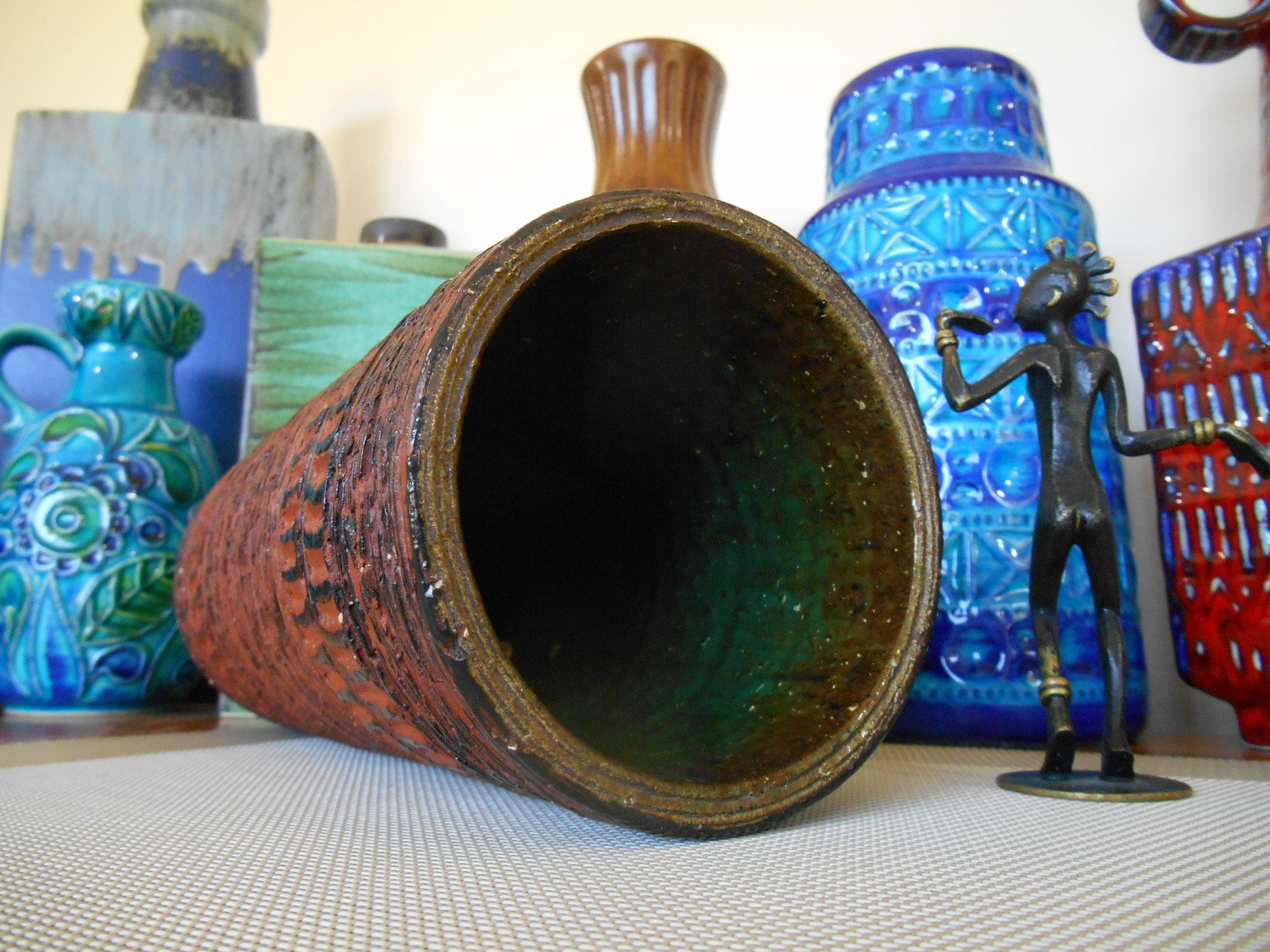 A Vintage 1960's Vase, West German Pottery by Spara, Fat Lava for the ...