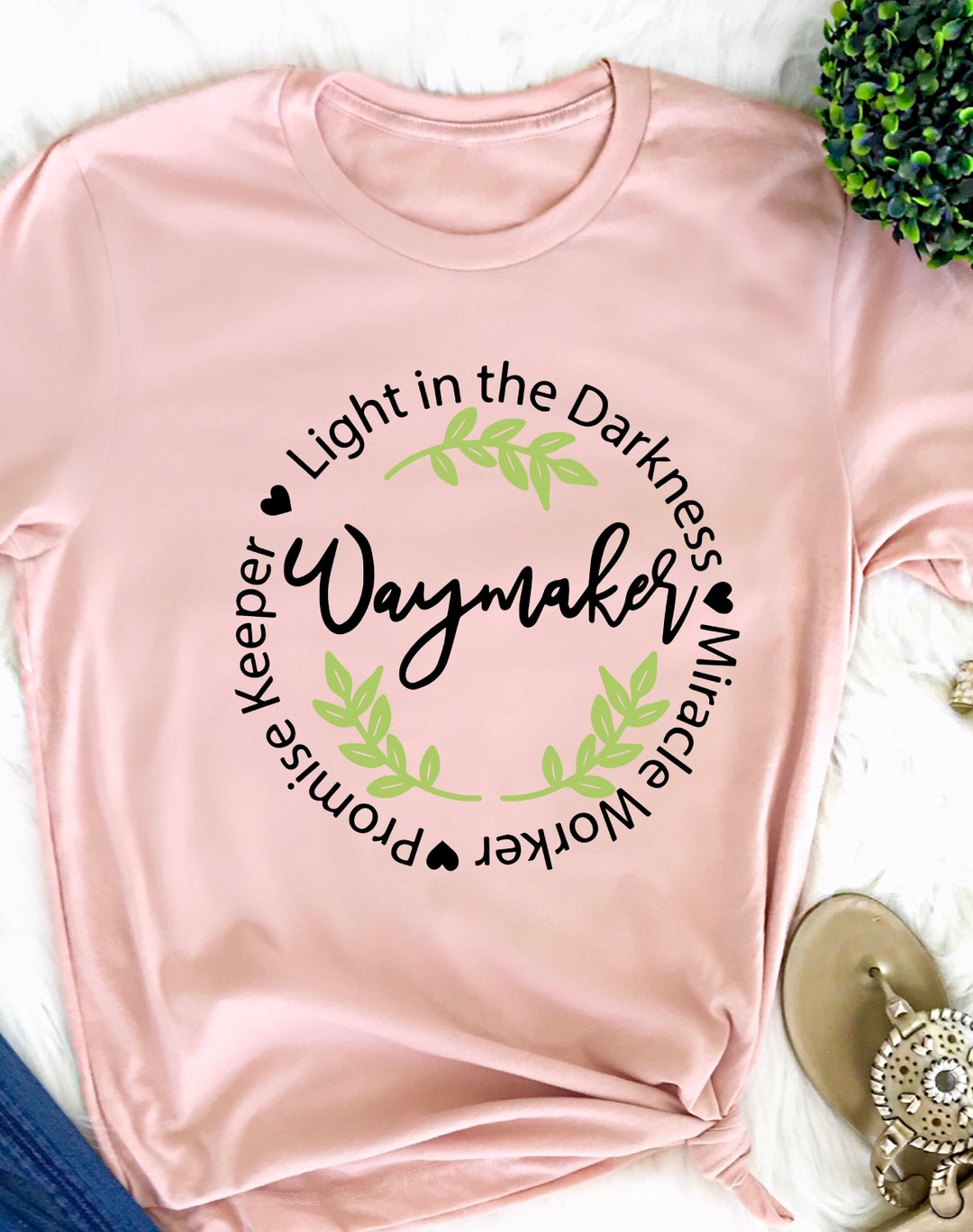 Waymaker Shirt Christian Shirt Way Maker Miracle Worker Promise Keeper ...