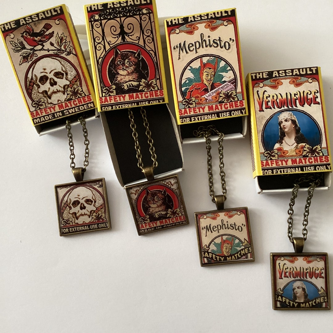 Devil Pendant,devil Necklace,skull Necklaces,skull Pendant ,matchbox ...