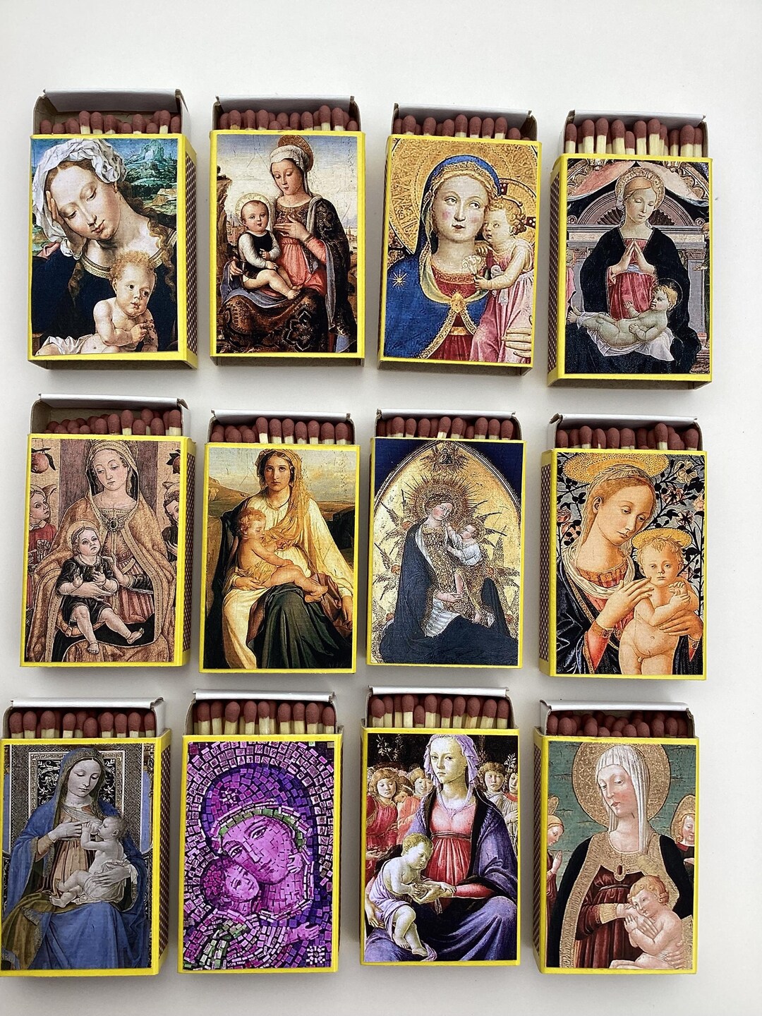 Mary and Child Matchboxes, Virgin Mary Gifts, Secret Santa Gift Ideas ...