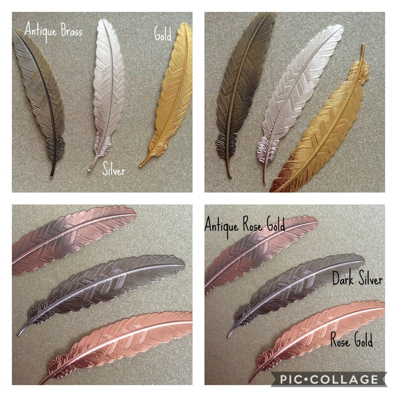 Feather Bookmarks - Etsy