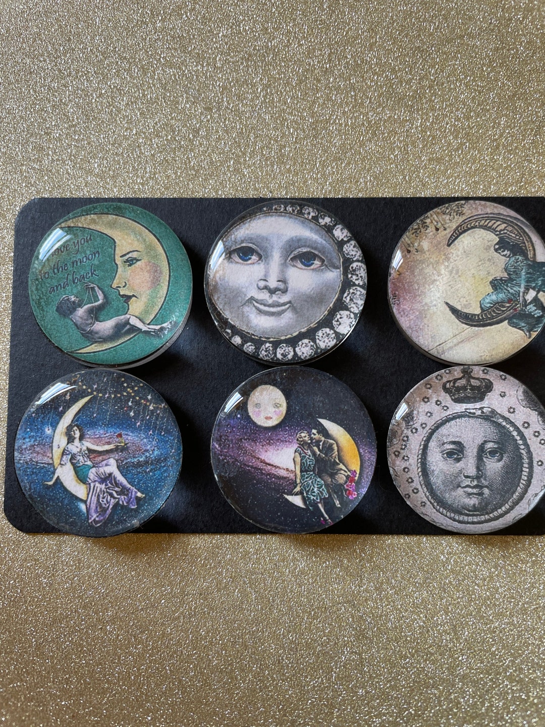 Moon Lover Gift,moon Magnets Sets,celestial Moon Magnets,man on the ...