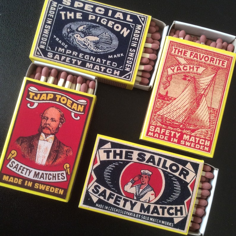 Vintage Matchboxesmatchbox Collection Smatchbox Lover - Etsy