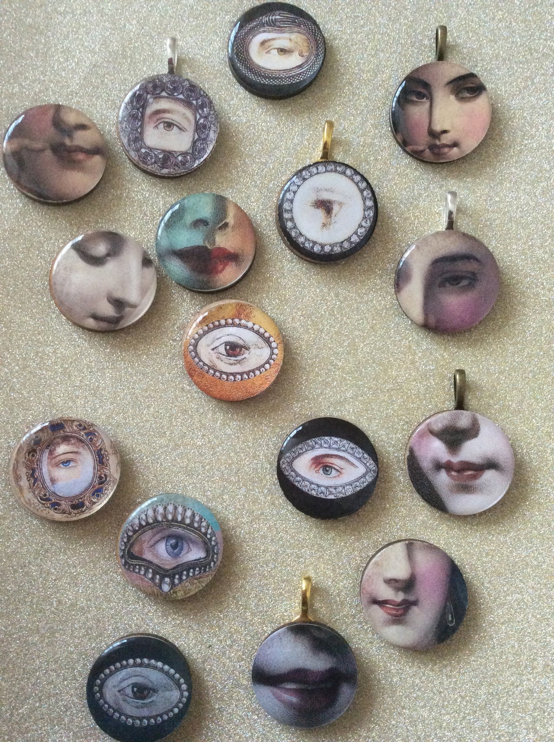 Lovers Eye Pendant,lovers Eye Badge,lovers Eye Pin,lovers Lips Pendant ...