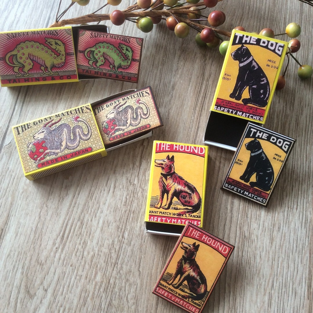Dog Pins,matchbox Lover Gifts,matchbox Brooches,goat Brooch,bulldog Pin ...