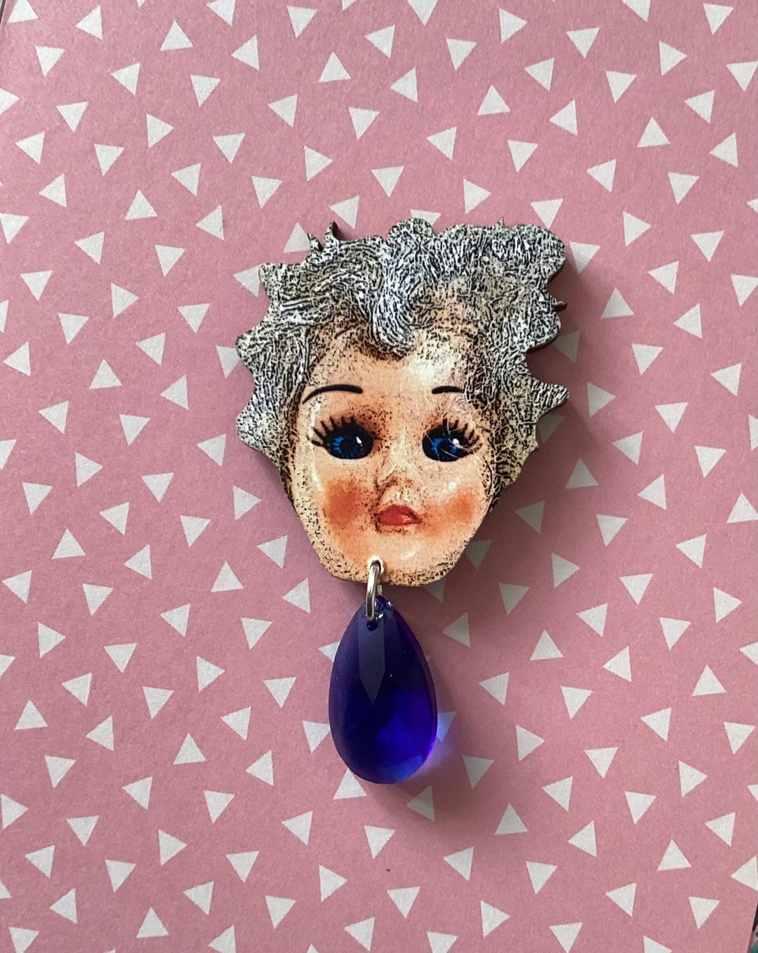 Statement Dolls Head Brooch,dolls Head Badge/ Scary Doll Jewelry/dolls ...