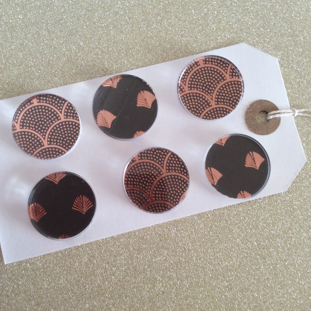 Copper Coloured Fridge Magnets /memo Board Magnets/magnets /art Deco ...