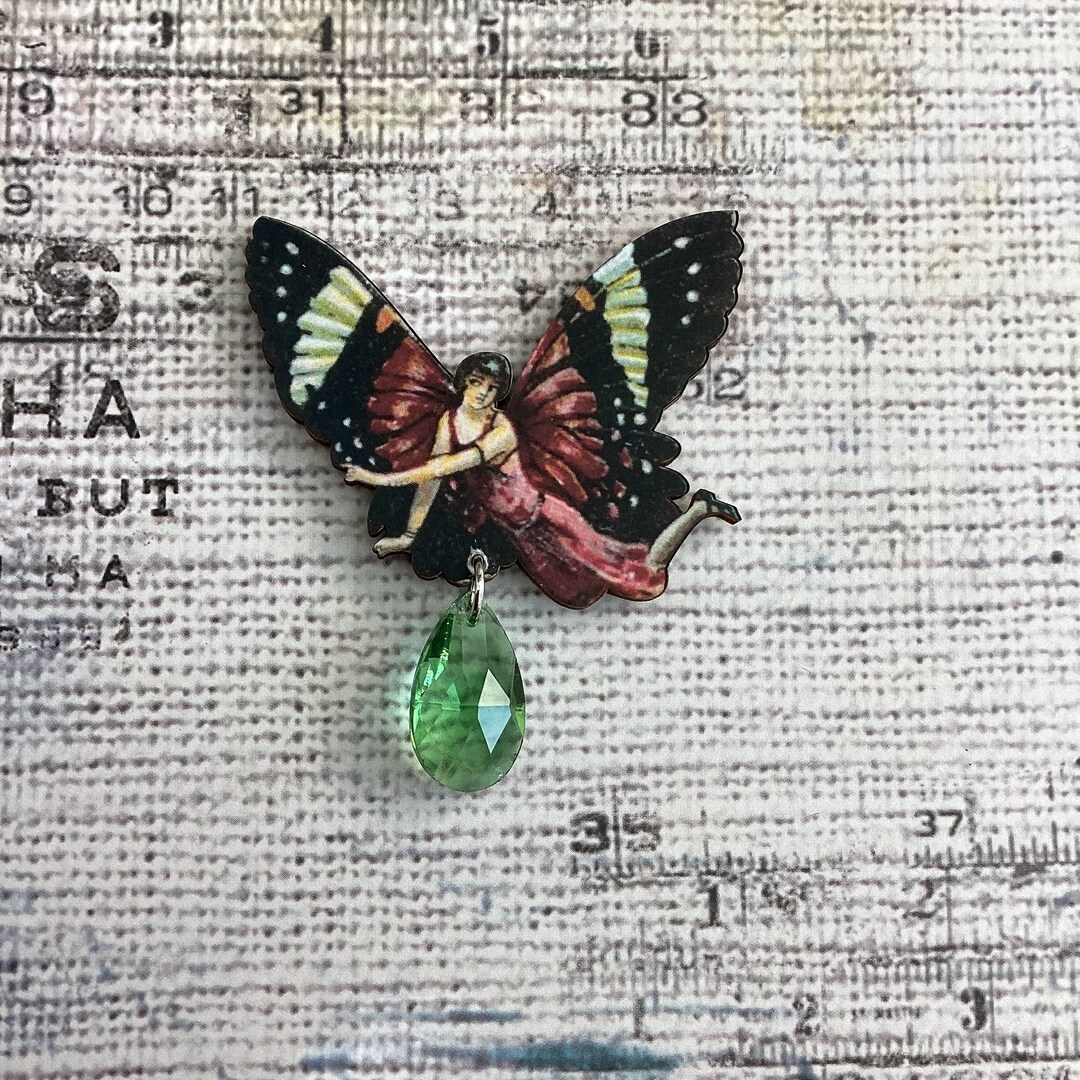 Statement Flapper Lady Pin,flapper Lady Badge ,butterfly Lady Brooch ...
