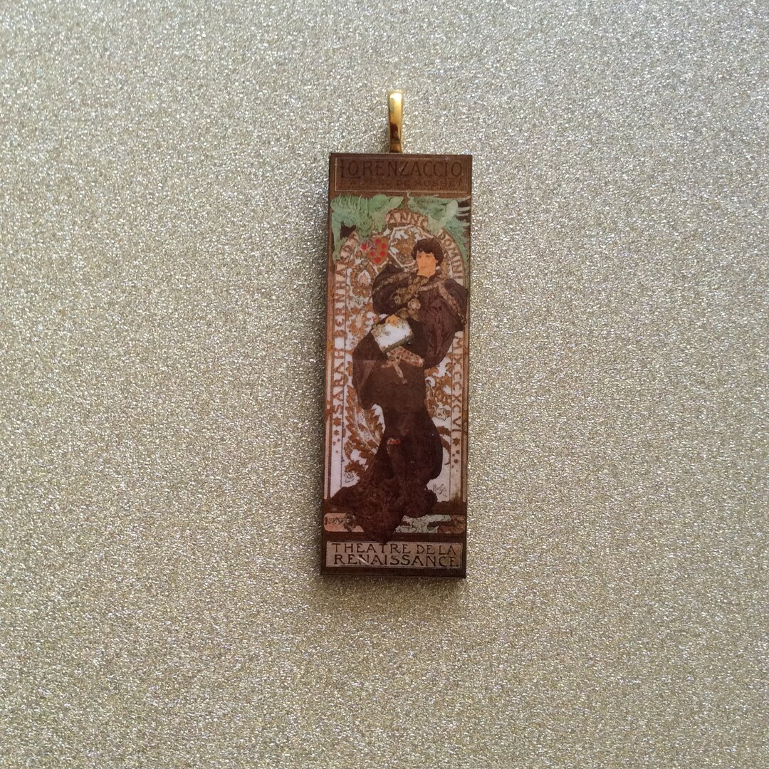 Alphonse Mucha Pendant/art Nouveau Pendant /mucha Jewelry/mucha ...