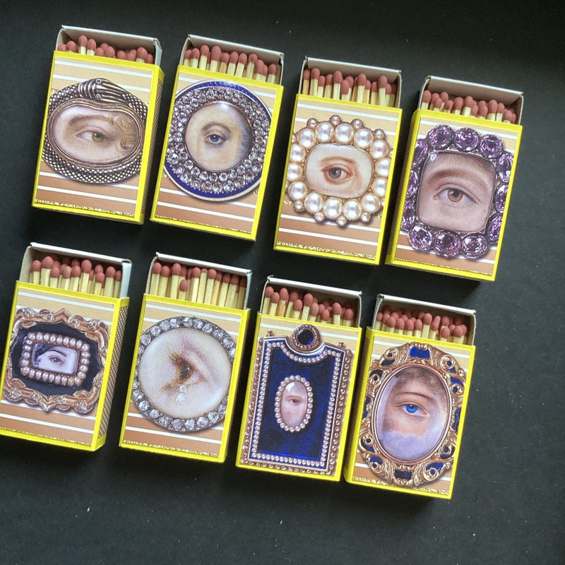 Painted Matches Box - Etsy UK