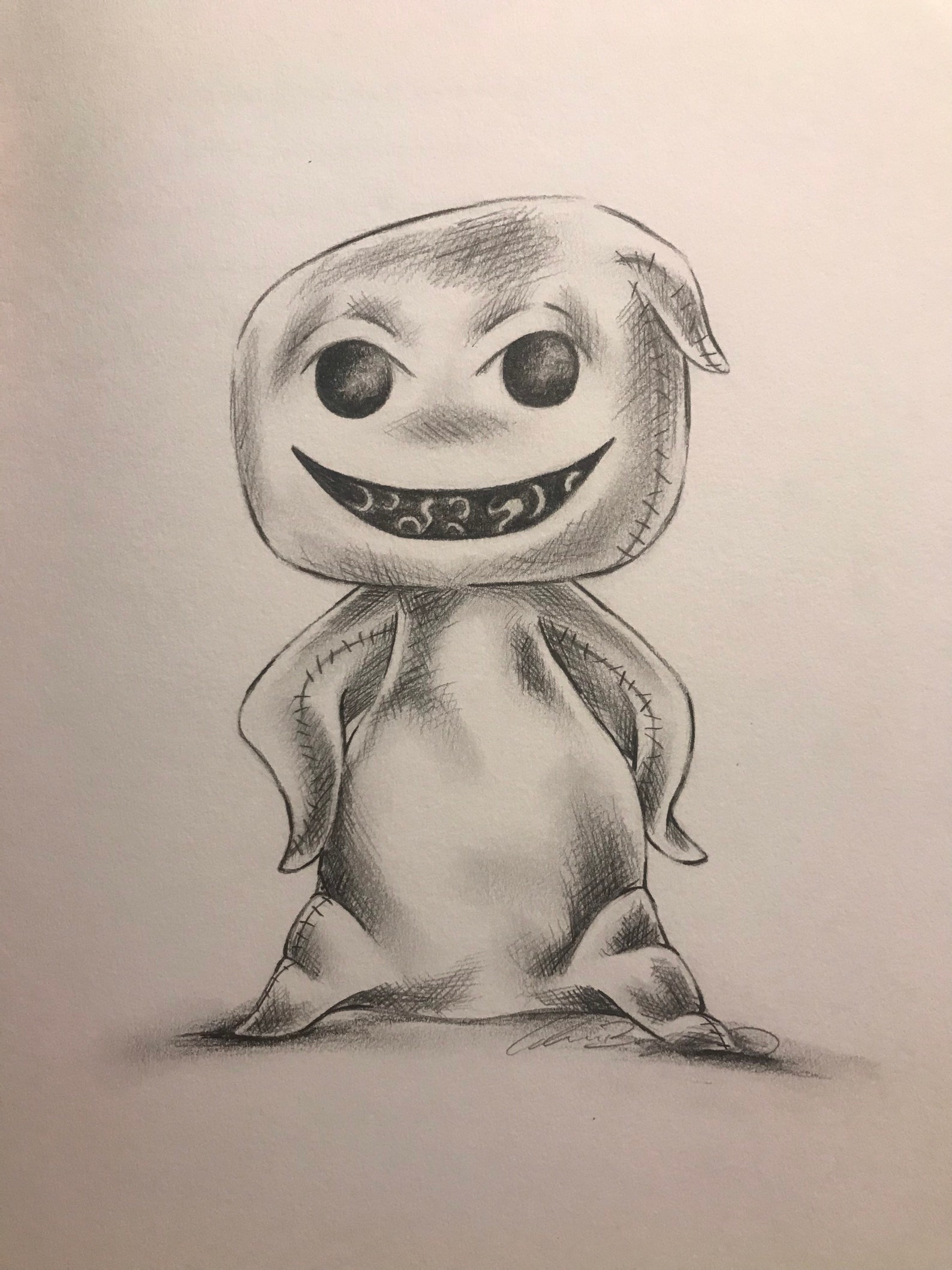 Handmade Fanart Baby Oogie Boogie From Nightmare Before Christmas. - Etsy