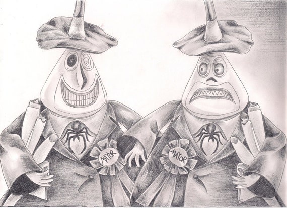 Mayor Nightmare Before Christmas Drawing
