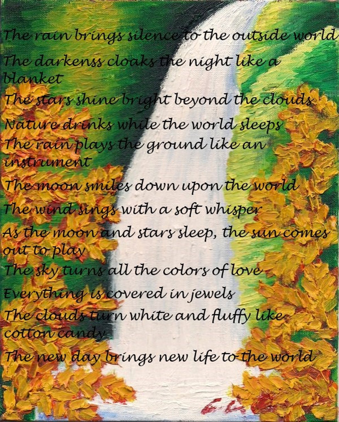 Digital Print of Artwork With Original Poem - Etsy