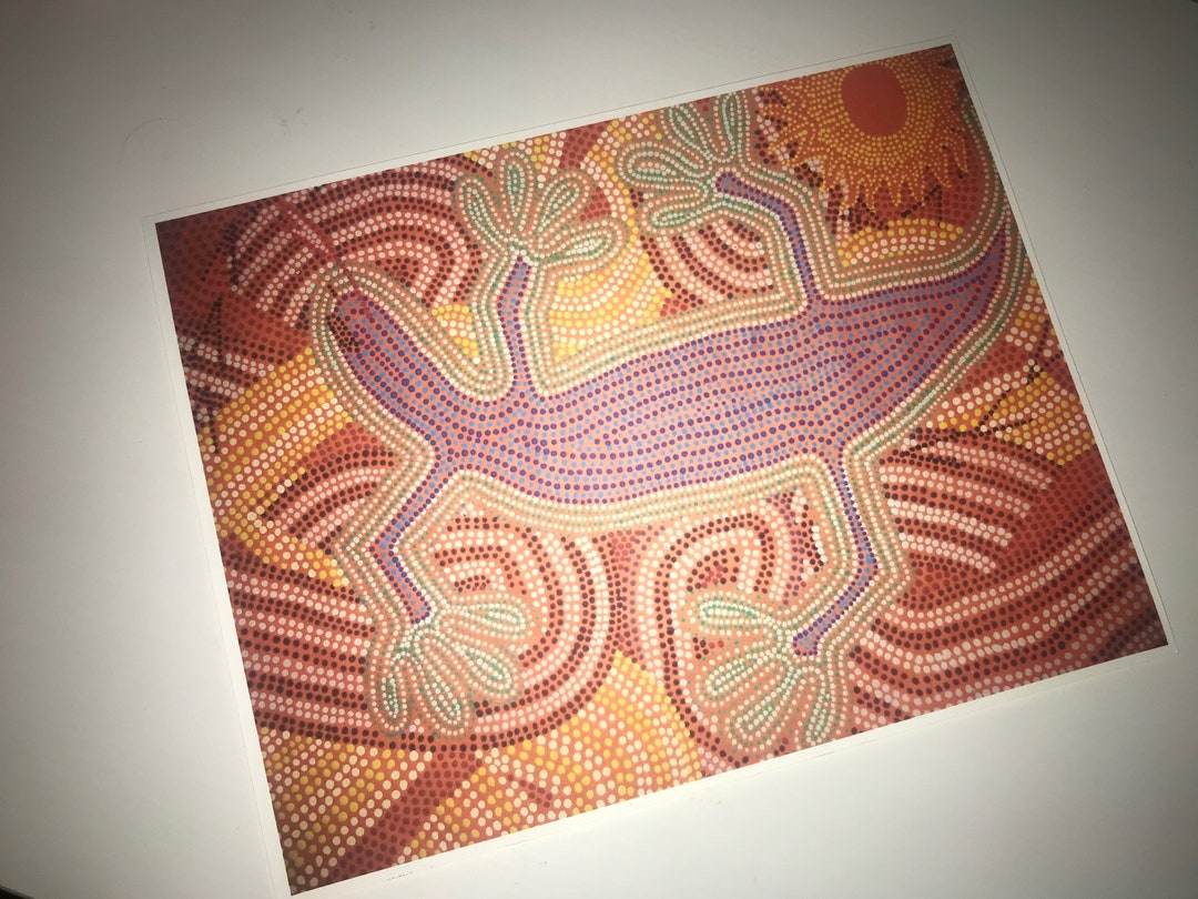 Print of My Handmade With Care Original Artwork "crazy Lizard" - Etsy