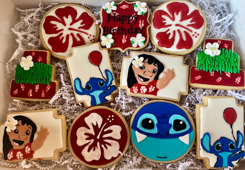 Inspired by Lilo and Stitch Cookies | Etsy