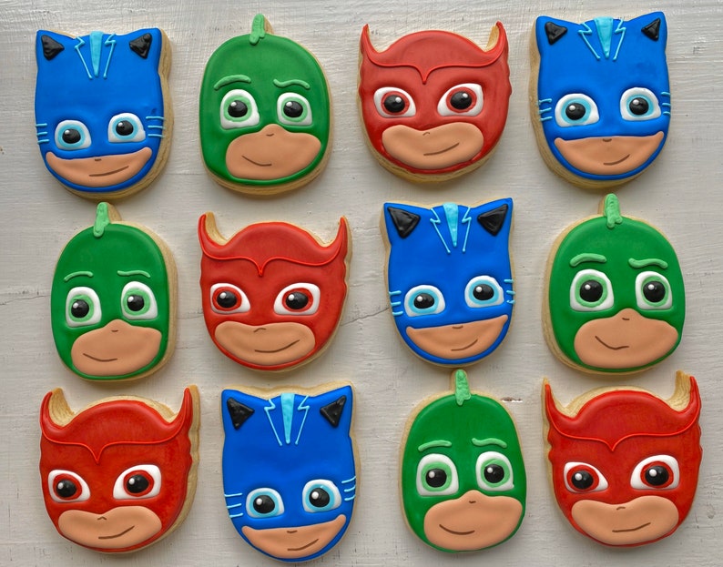 Inspired by PJ Mask Cookies | Etsy