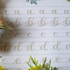 Brush Pen Calligraphy Practice Sheets: Beginner Lettering Guide (PDF ...