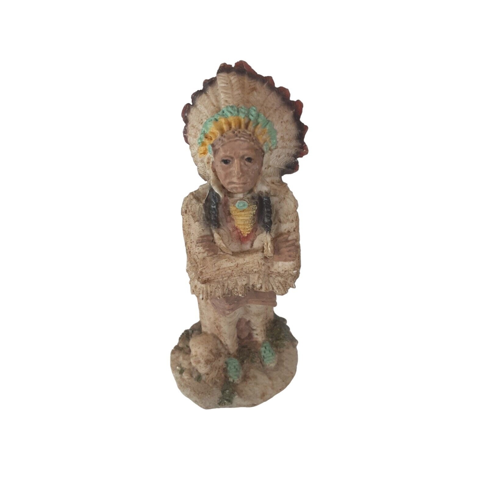 Native American Indian Chief Figure Resin Brave With Dog Lot of 3 - Etsy